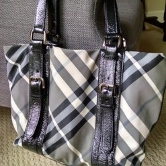 Burberry | Bags | Burberry Rare Beat Check Nylon Tote | Poshmark